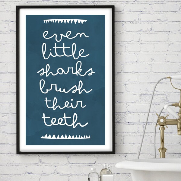 Shark Teeth Poster - Etsy