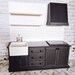 Miniature Kitchen, 1 12 Scale, Modern Kitchen for Dollhouse, Matt Black ...