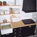 Miniature Kitchen, 1 12 Scale, Modern Kitchen for Dollhouse, Matt Black ...