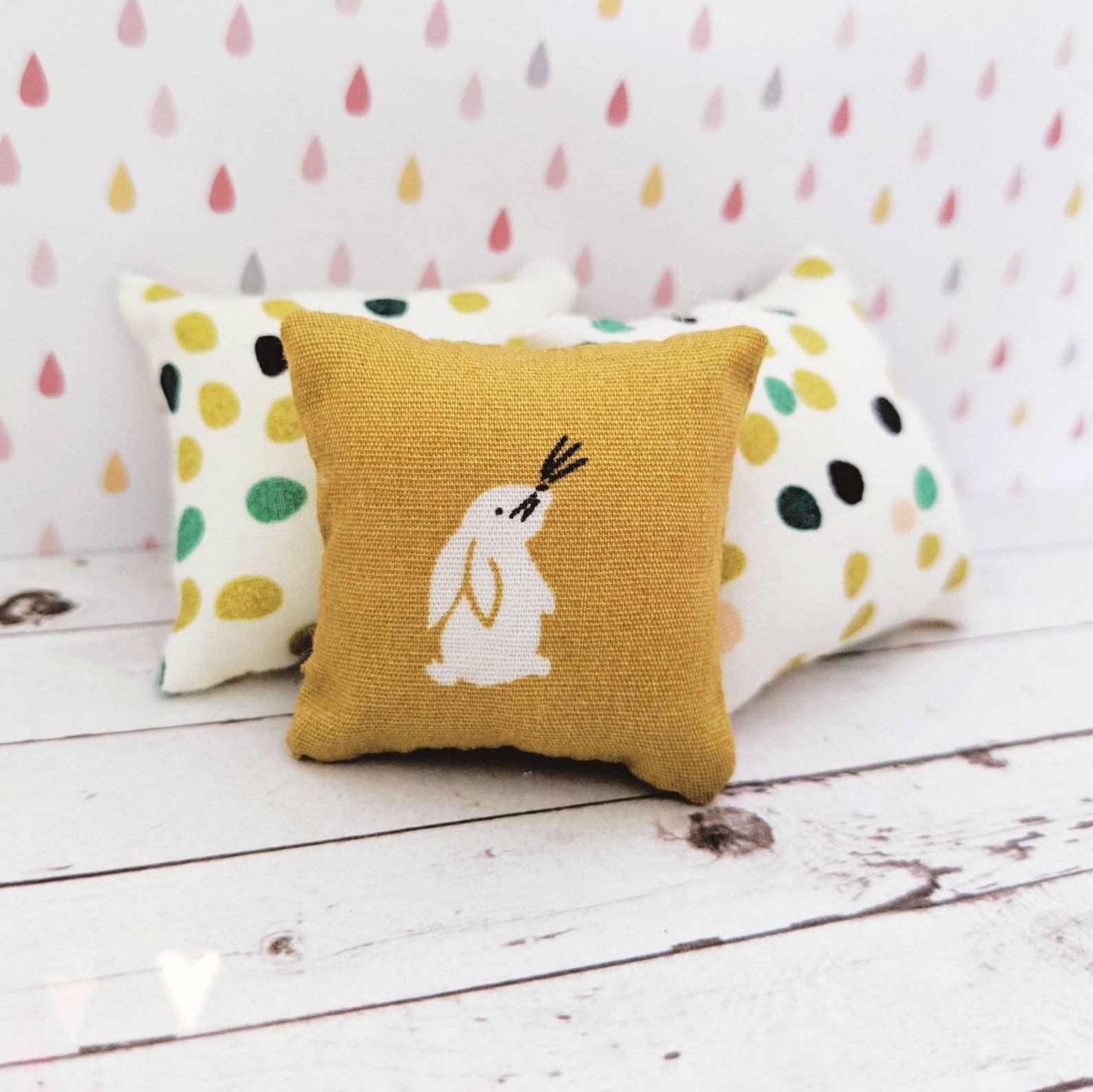 Miniature Easter Rabbit Cushions Easter Egg Pillow Decor - Etsy