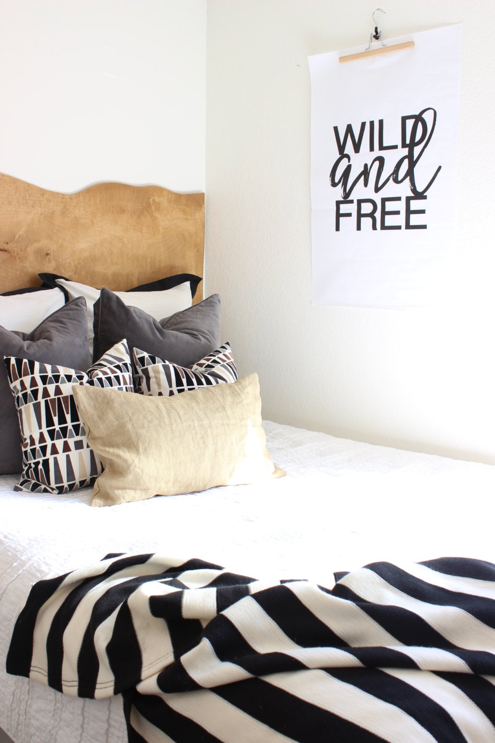 Wild and Free- Oversized Wall Art Poster Artwork - Etsy