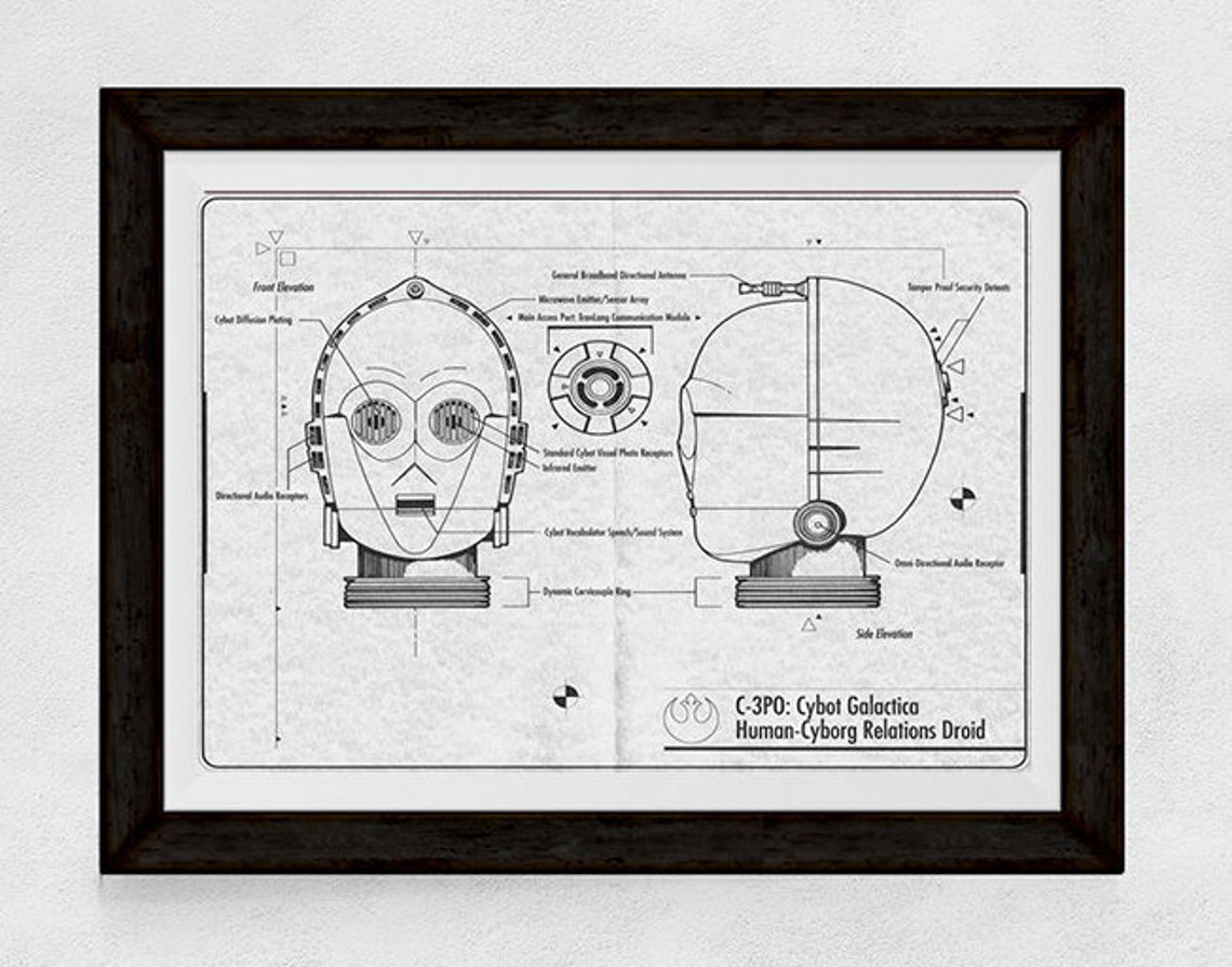 DOWNLOADABLE Star Wars C3P0 Print Oversized Poster Wall Art - Etsy
