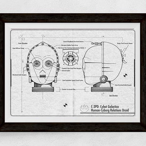 DOWNLOADABLE Star Wars C3P0 Print Oversized Poster Wall Art - Etsy