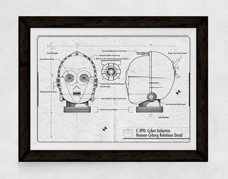 DOWNLOADABLE Star Wars C3P0 Print Oversized Poster Wall Art - Etsy