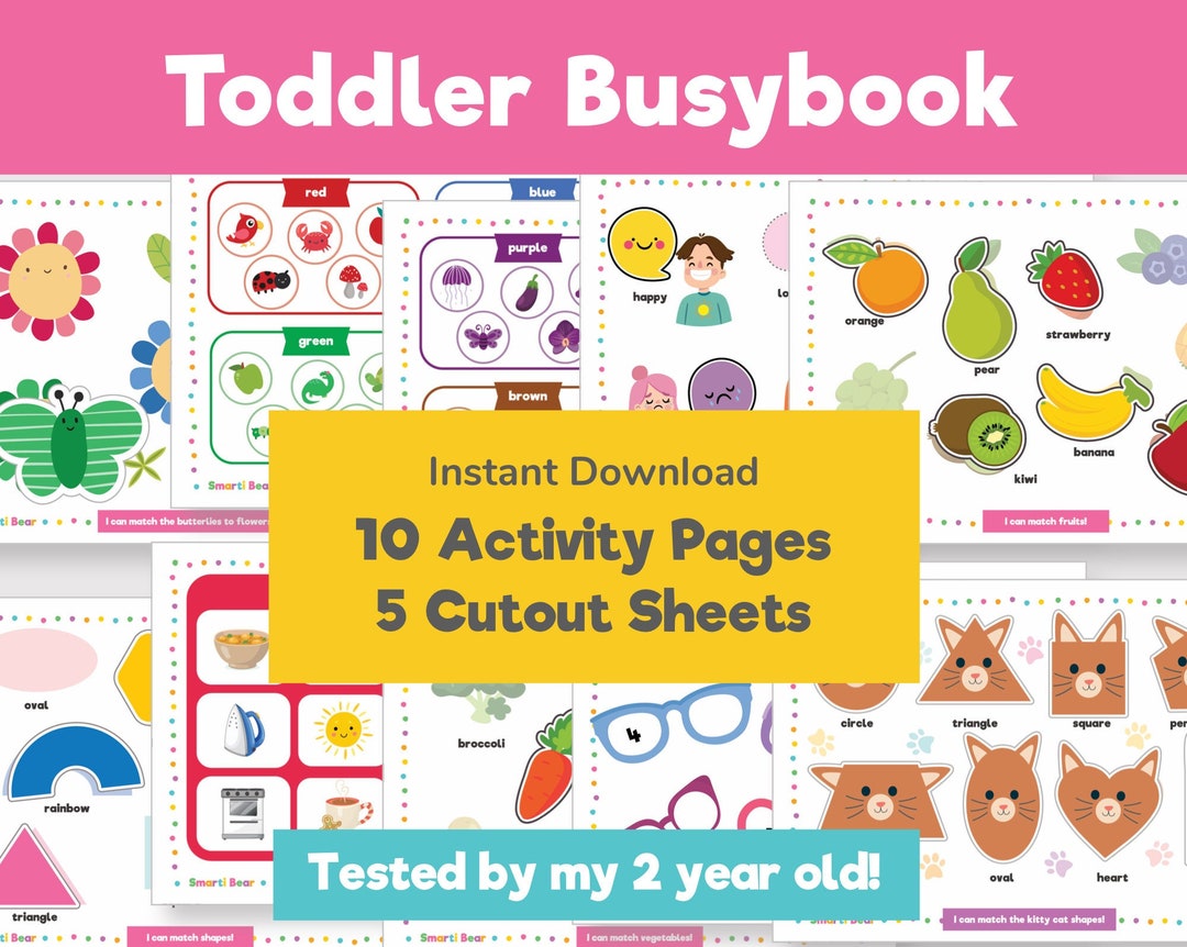 Toddler Busy Book for 2 Year Old - Etsy