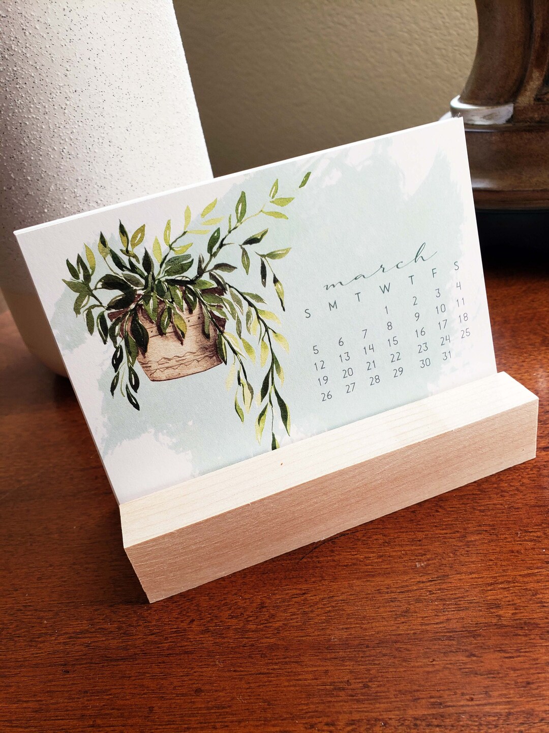2025 Desk Calendar, Mini Desk Calendar, Stocking Stuffer, House Plants ...
