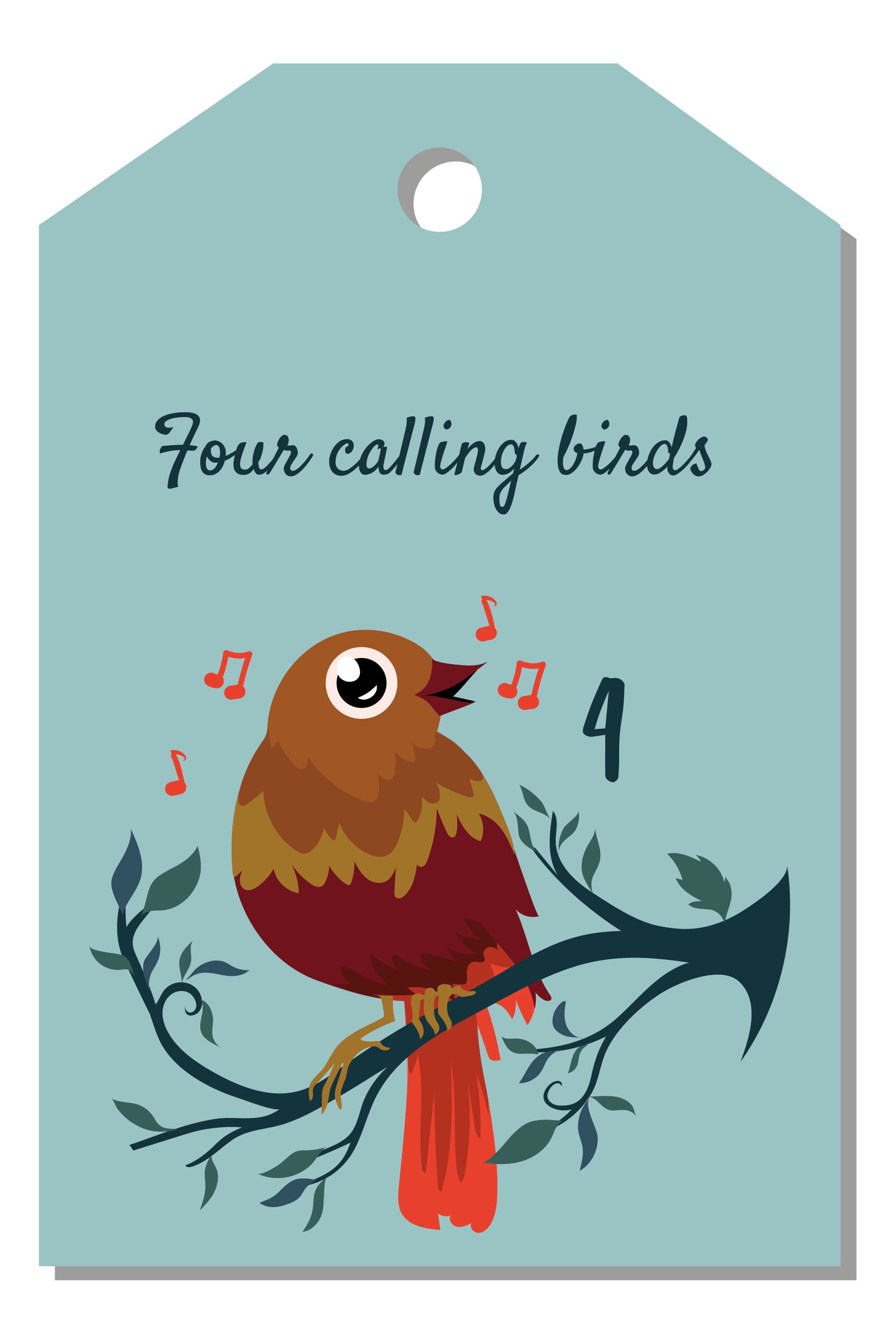 Animated 12 Days of Christmas Gift Tags Template | Printable Favor Tags ...