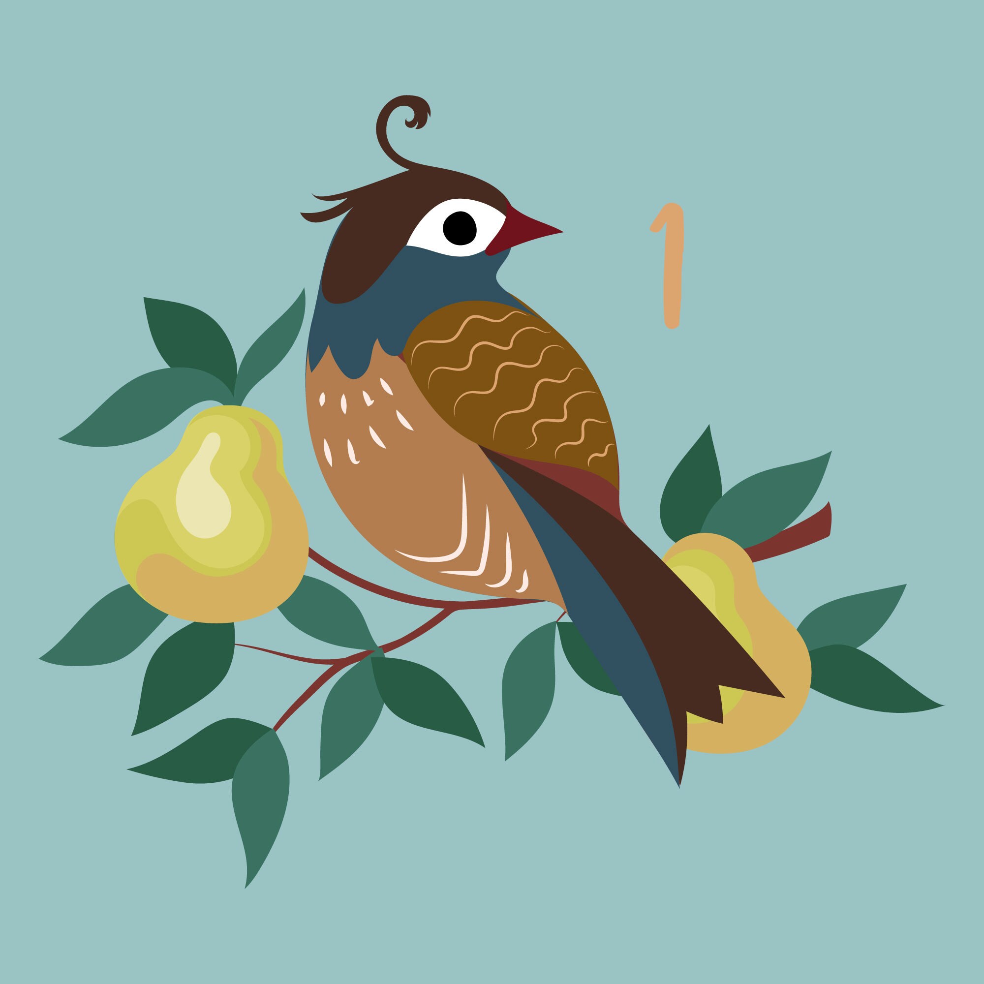 Animated 12 Days of Christmas Greeting Card Template SVG | Printable ...