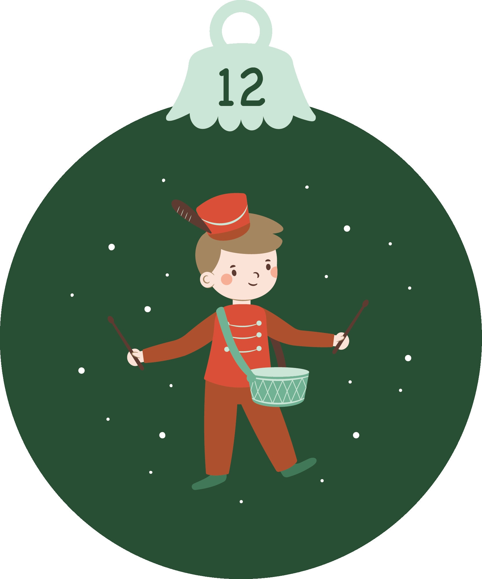 12 Days of Christmas Animated Greeting Card Template SVG | Printable ...