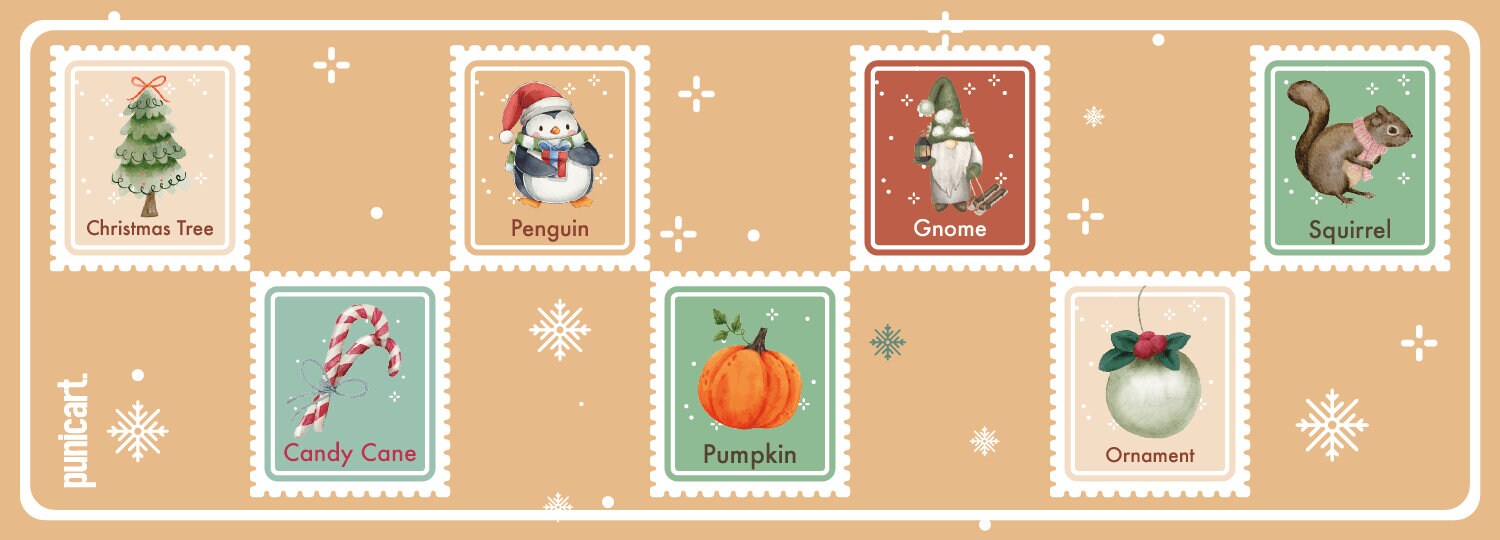 Christmas Bingo Set 20x Cards Printable Christmas Game Kid Educational ...