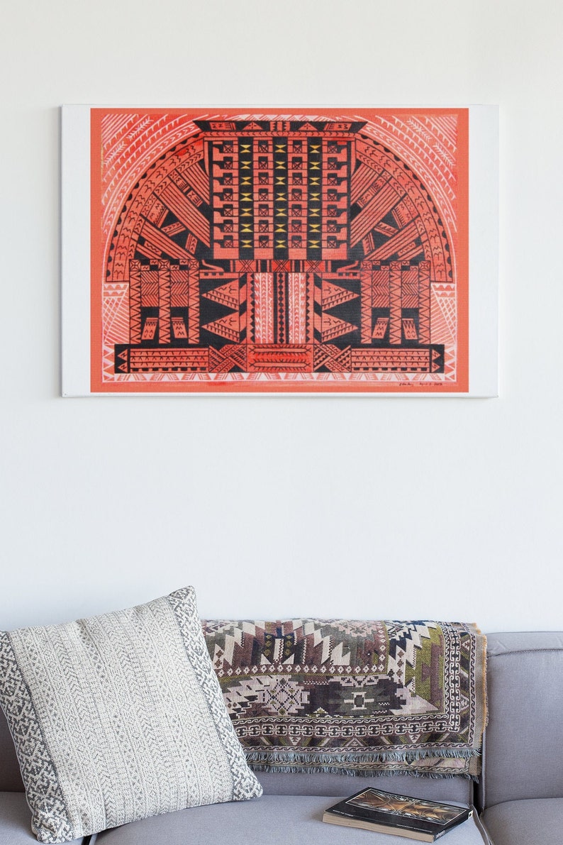 Polynesian Wall Art, Samoan House Wall Art, Samoan Inspired Painting ...