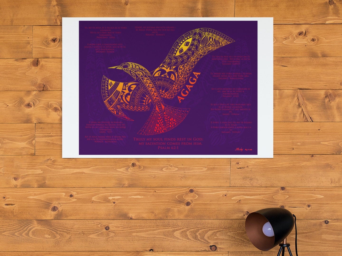 Polynesian Bird Art, Polynesian Multi Language Wall Art, Bible Wall Art ...