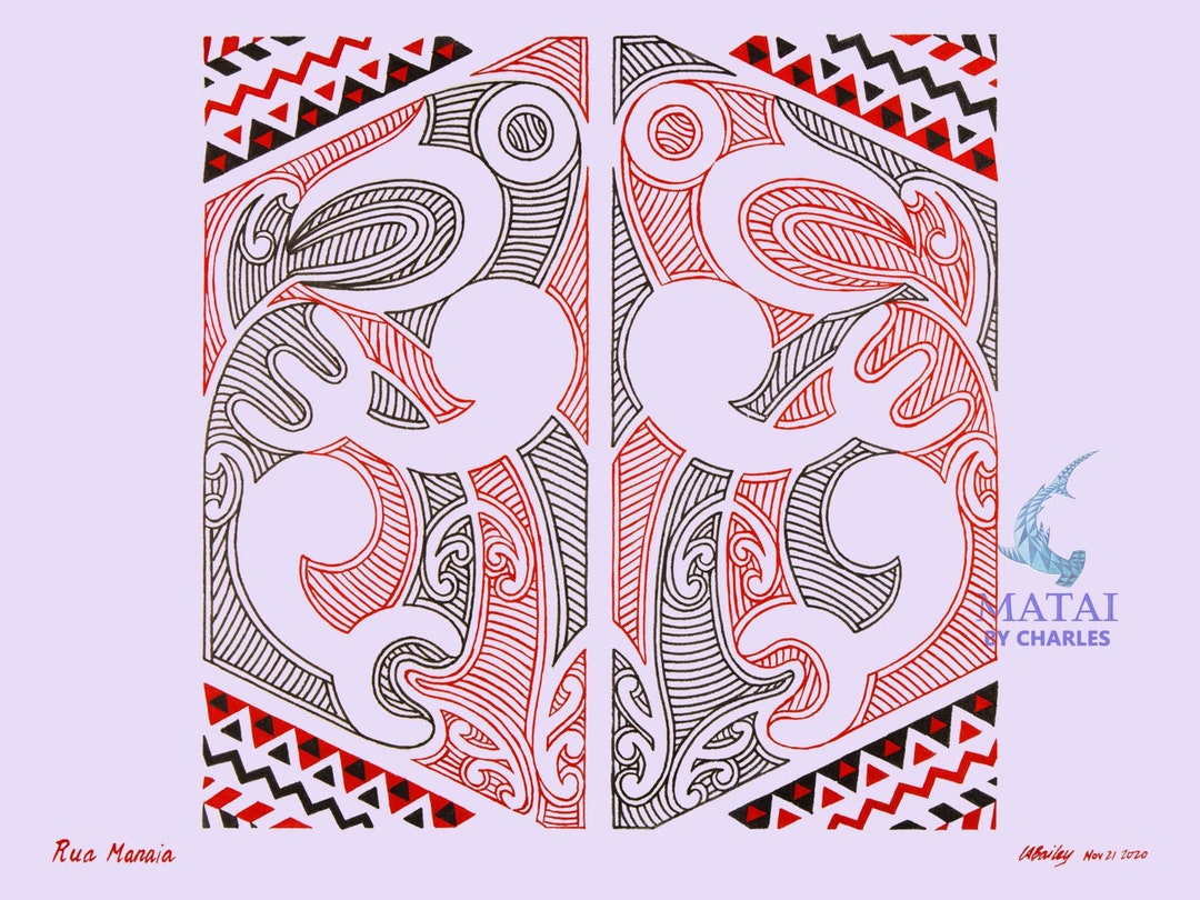 Maori Manaia Inspired Wall Art, Mythical Creature Wall Art, Polynesian ...