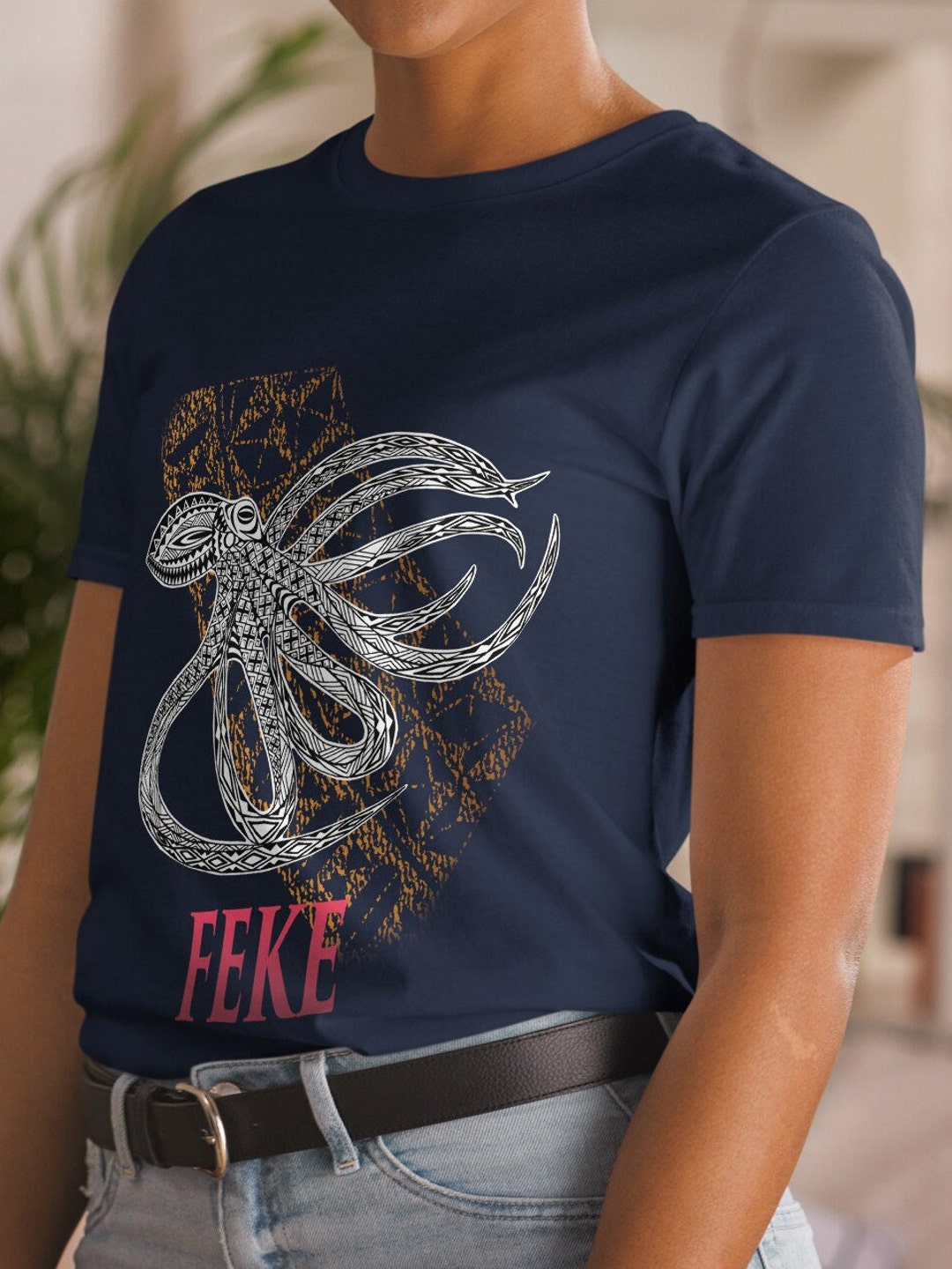 Feke, 'octopus', Tongan Inspired Design, Polynesian Pattern, Short ...