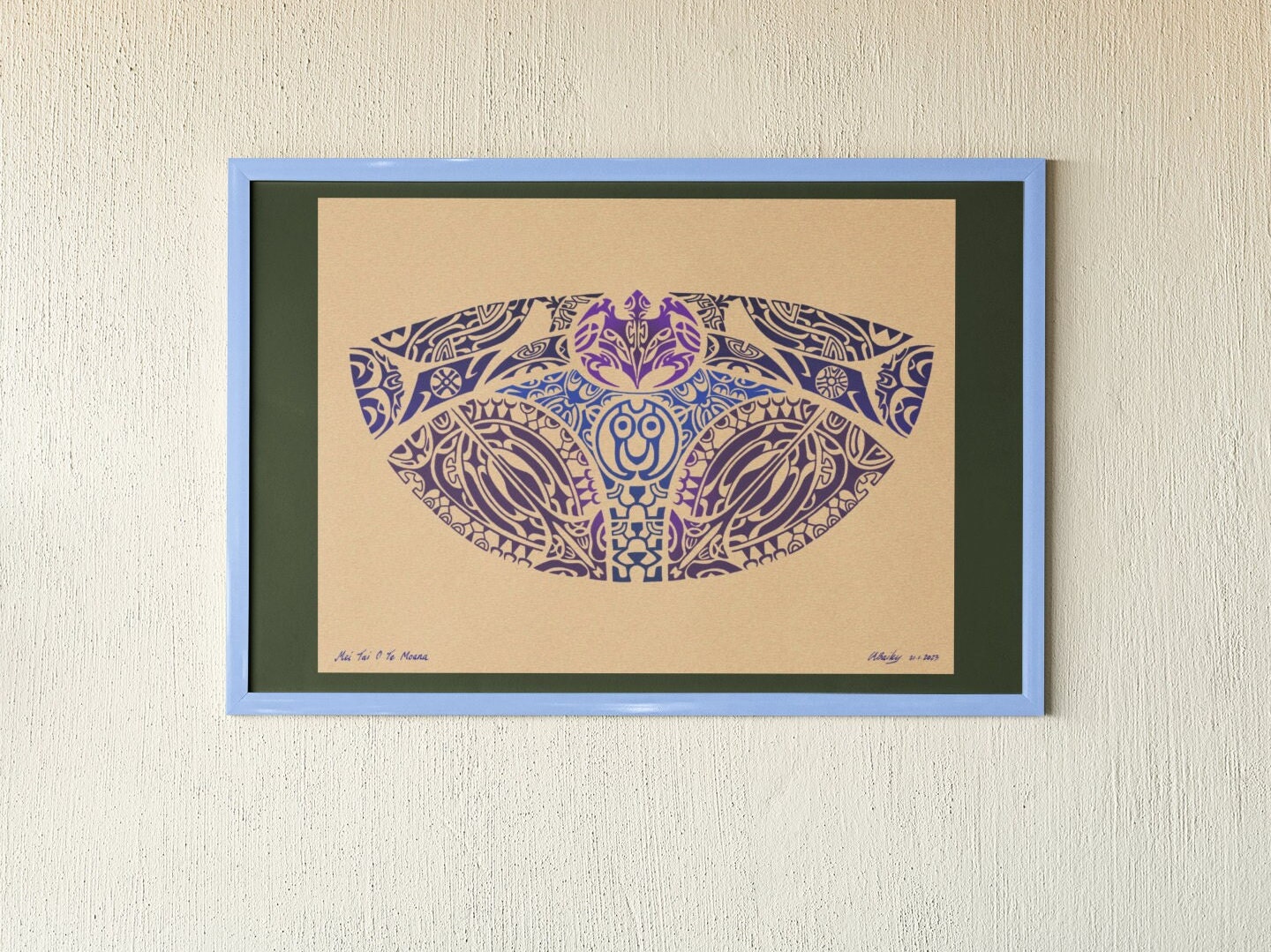 Polynesian Wall Art, Marquesan Home Decor, Marquesan Bedroom Art, South ...