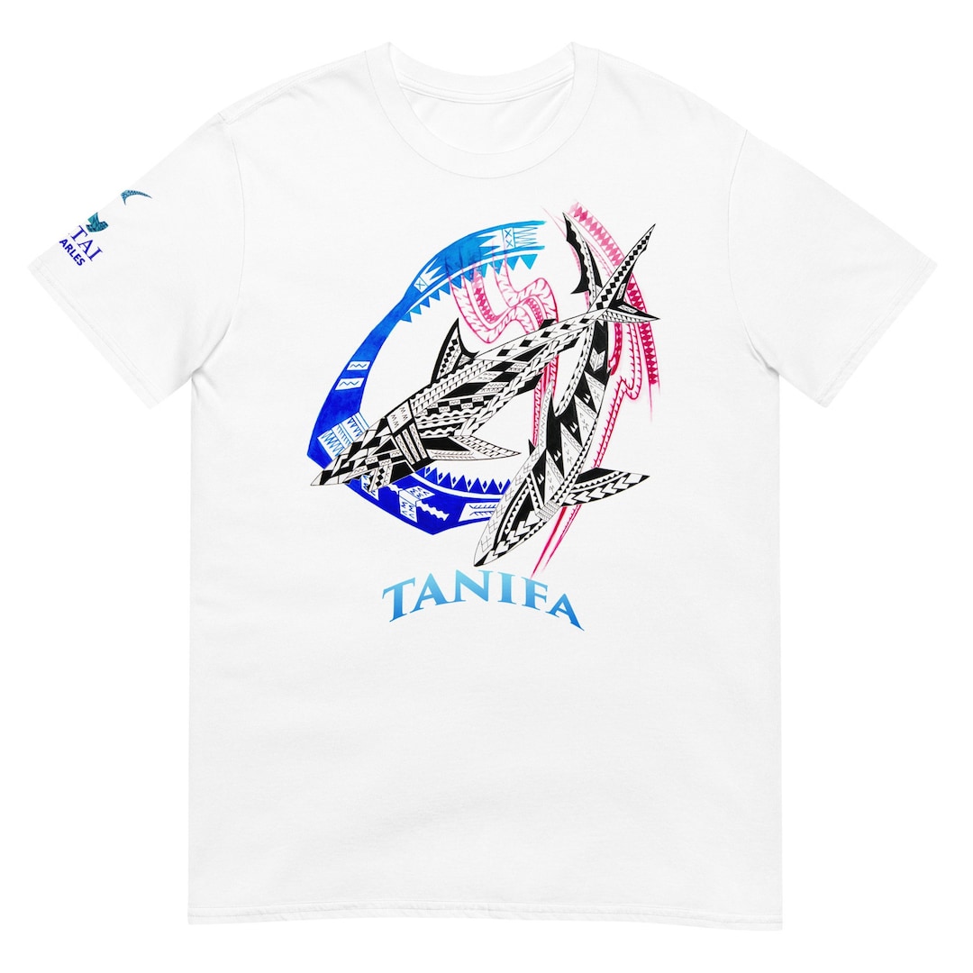 Samoan Shark T-shirt, Shark Design Tee, Polynesian Shirt, Samoa ...