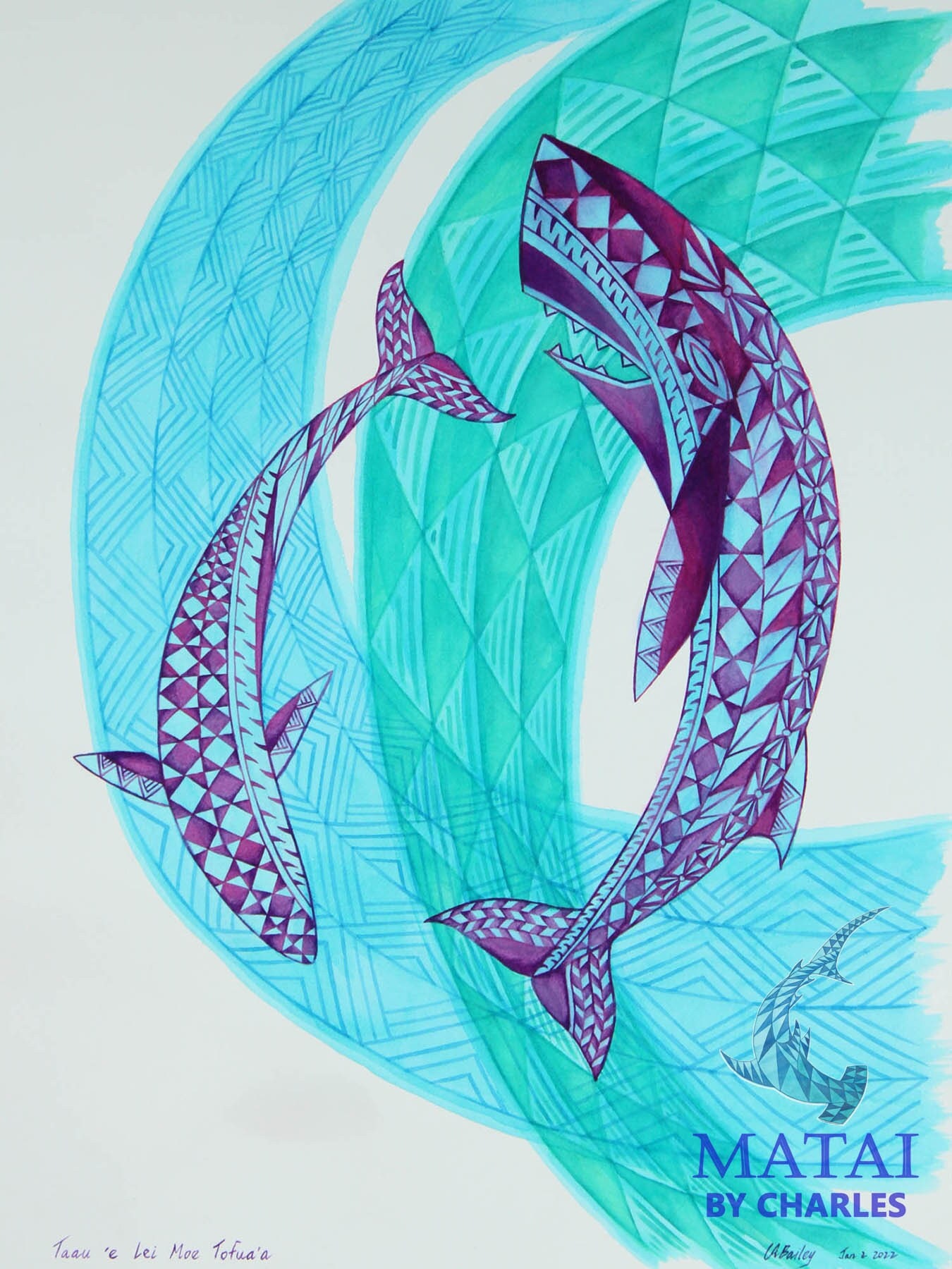 Polynesian Whale Wall Art, Whale Art, Marine Art Decor, Digital Art. - Etsy