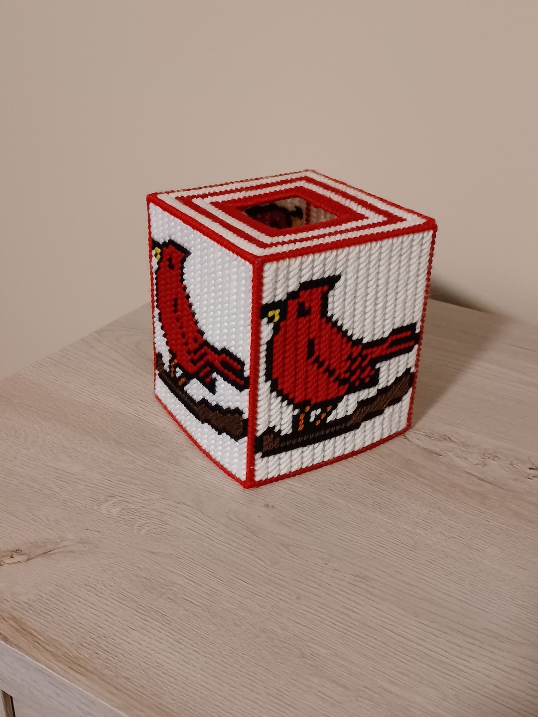 Cardinal Tissue Box - Etsy