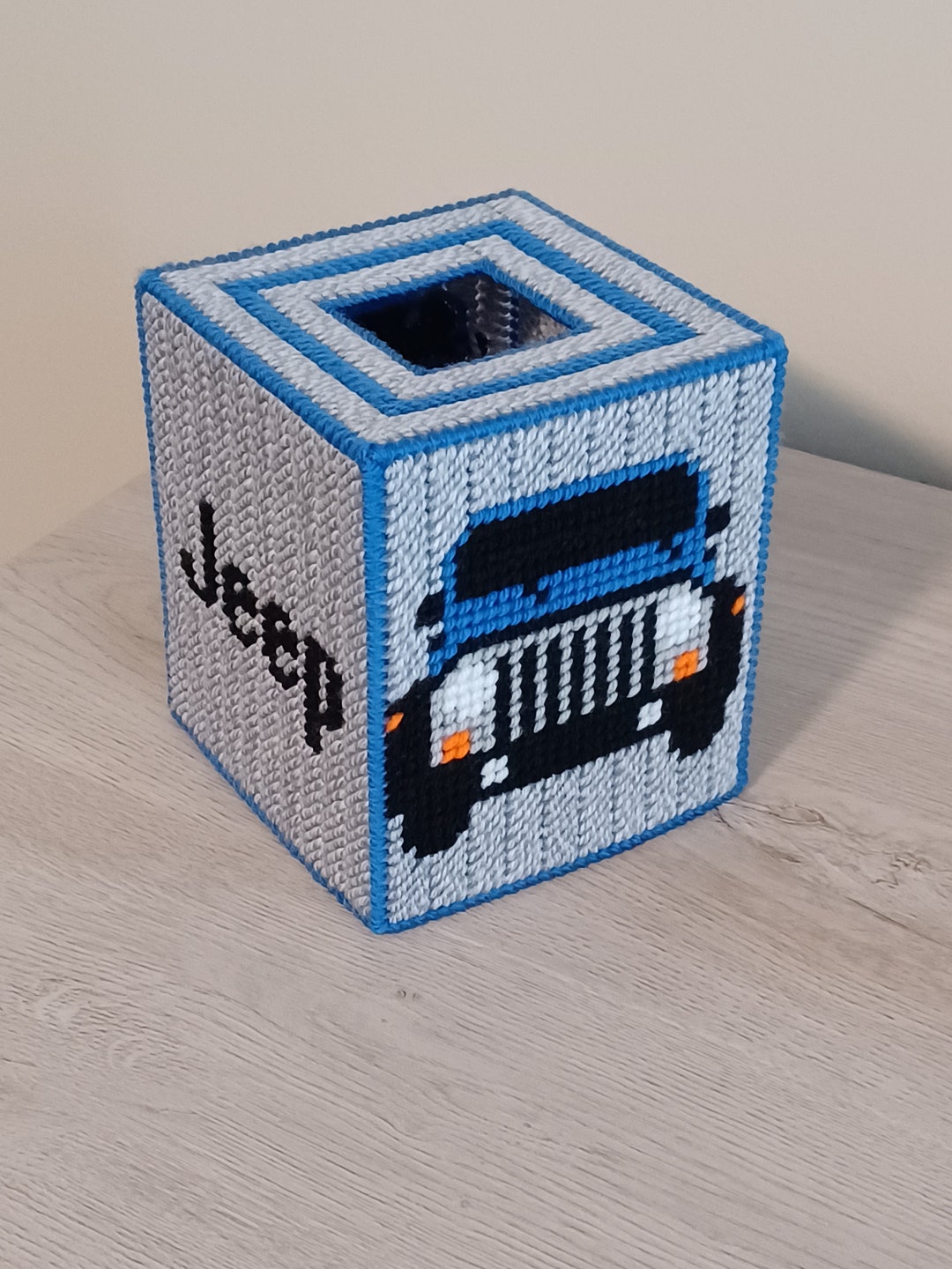 Jeep Tissue Box (blue) - Etsy