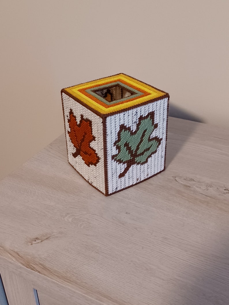 Fall Leaf Tissue Box - Etsy