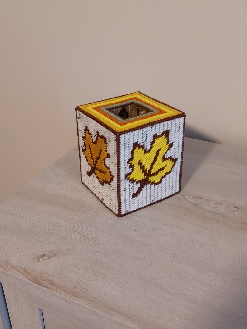 Fall Leaf Tissue Box - Etsy