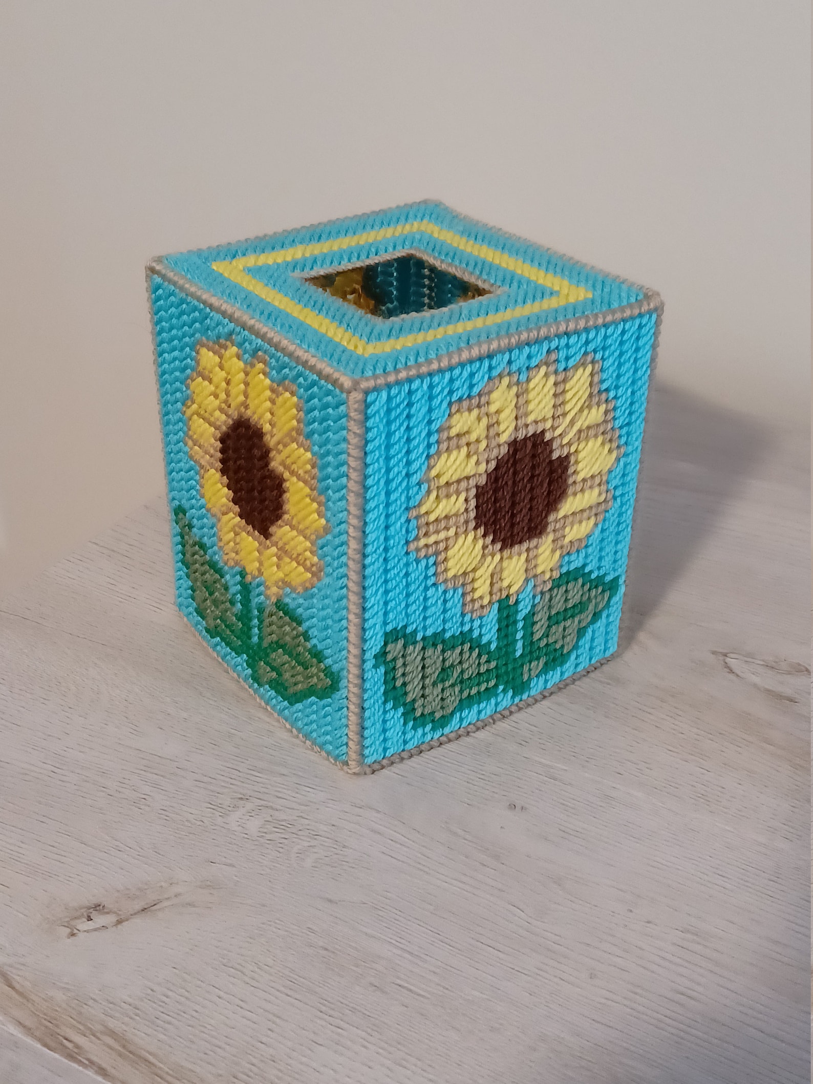 Sunflower Tissue Box - Etsy