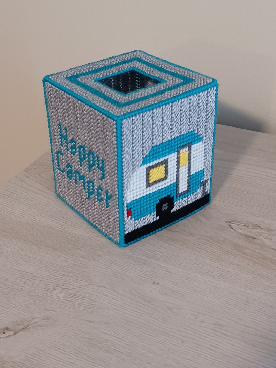 Happy Camper Tissue Box - Etsy