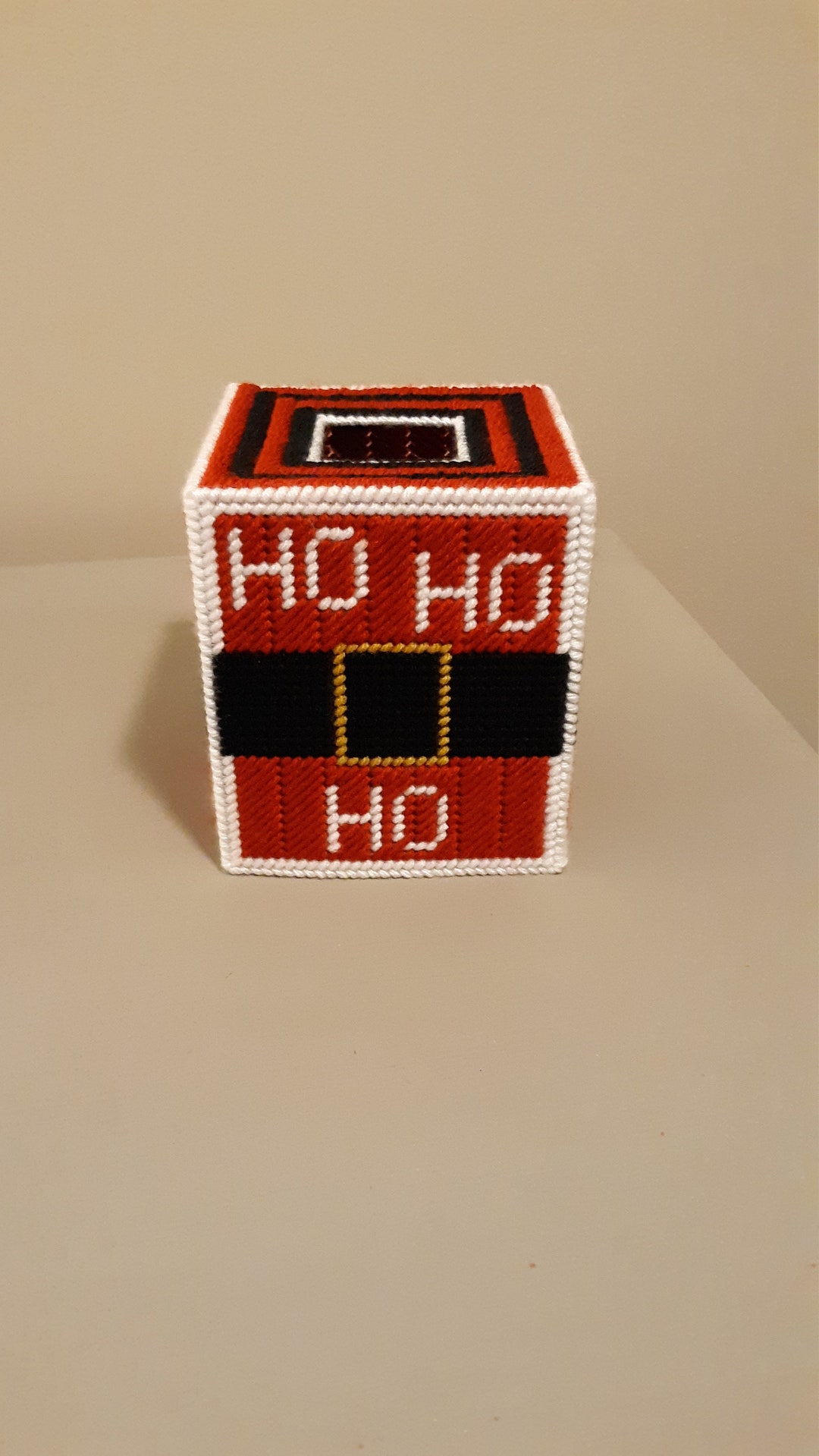 Ho Ho Ho Tissue Box Cover - Etsy