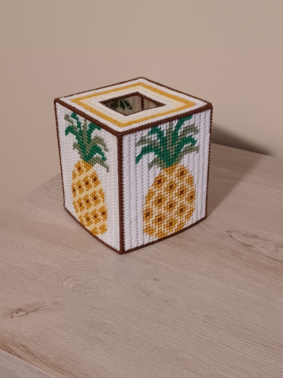 Pineapple Tissue Box - Etsy