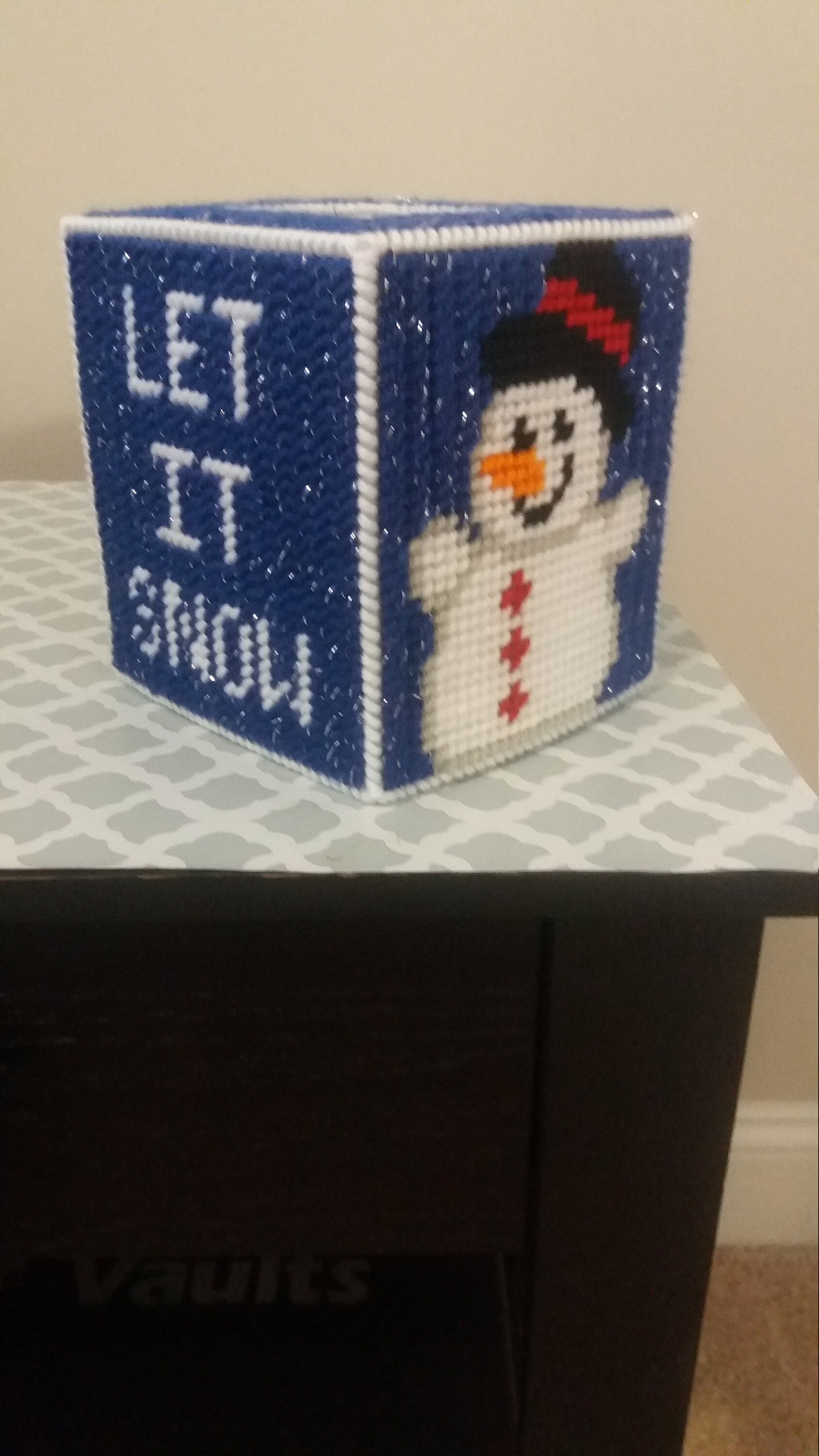 Let It Snow Tissue Box | Etsy