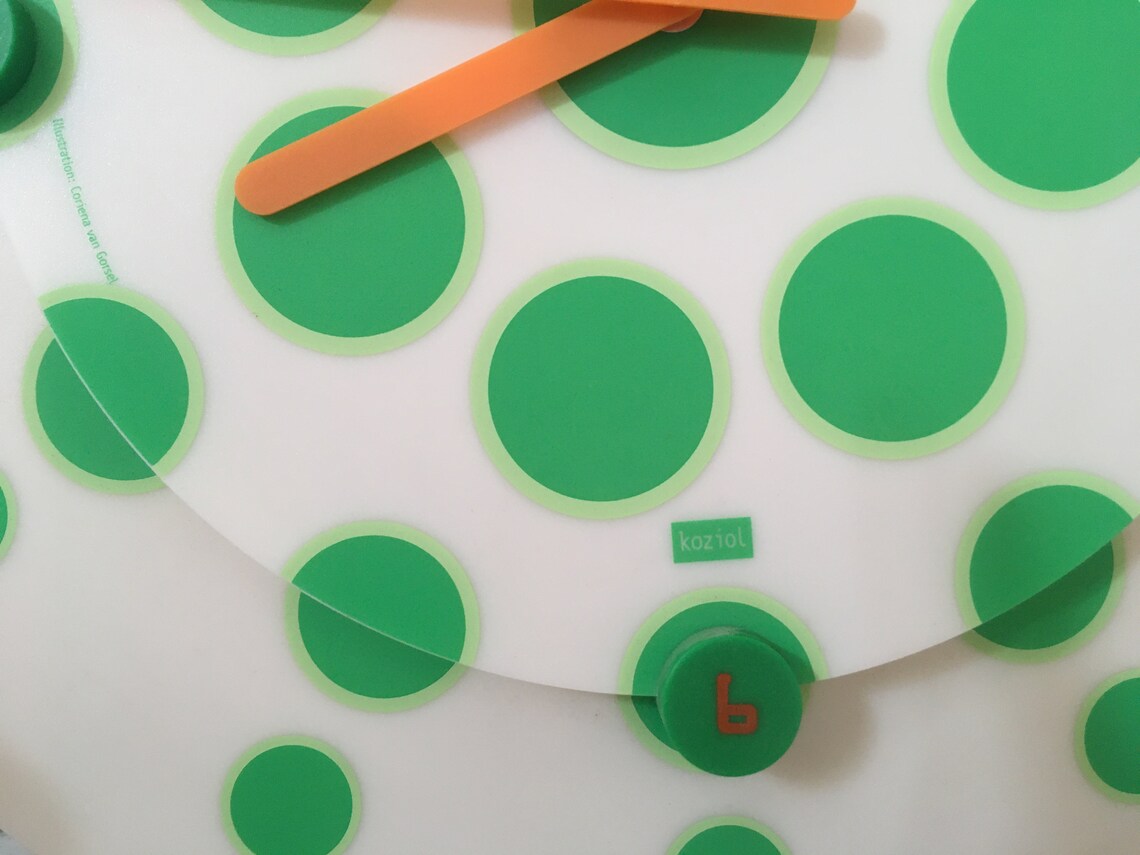 Original Vintage Very Rare XL 80s Wall Clock I Koziol I Memphis ...