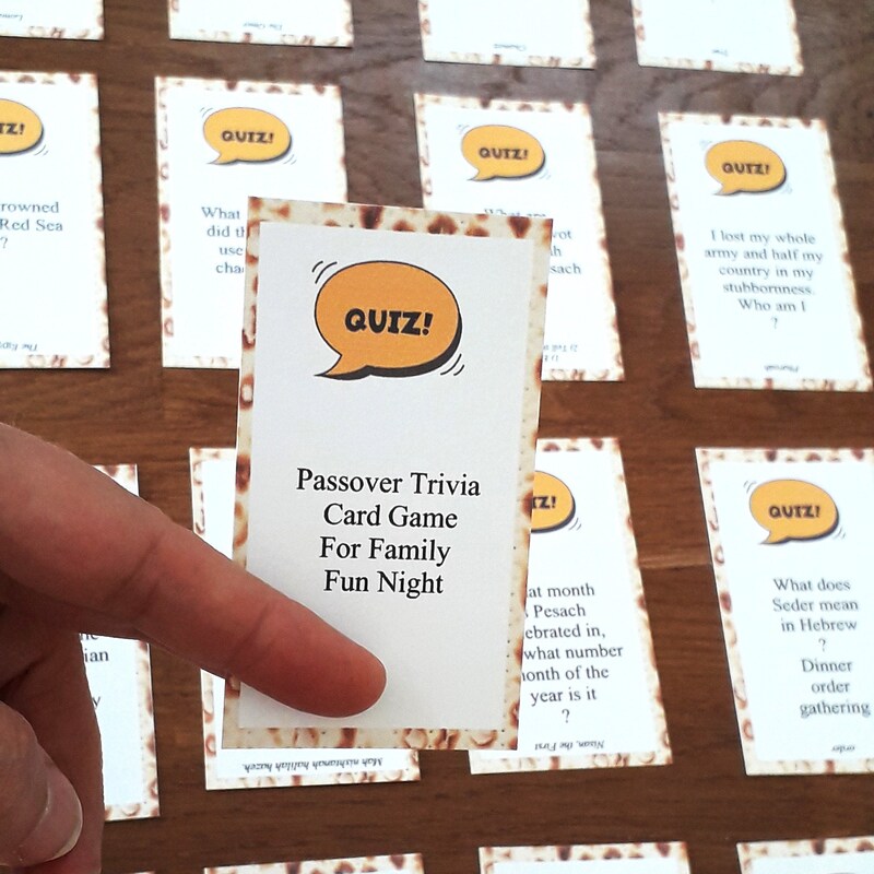Passover Game Cards - Etsy UK