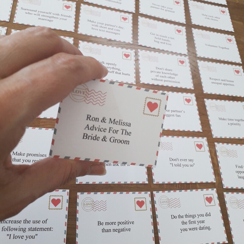 Wedding Advice Cards - Etsy