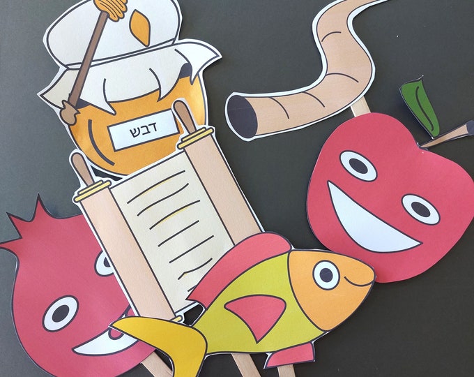 Shavuot Puppets - Shavuos Craft for Kids - Full Color and Color-in ...