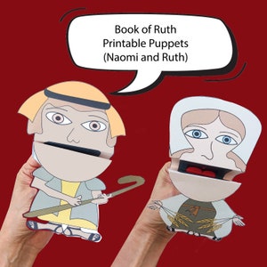 Printable Book of Ruth Puppets, Instant Download, Shavuot Download ...