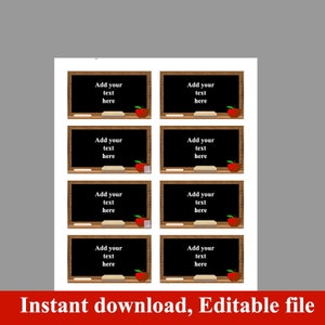 Teacher Tag, Teacher Printable, Editable, Instant Download, Teacher Day ...