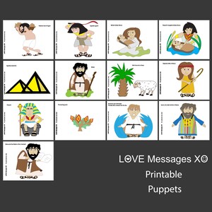 Printable Passover Puppets, Characters and Ten Plagues, Instant ...