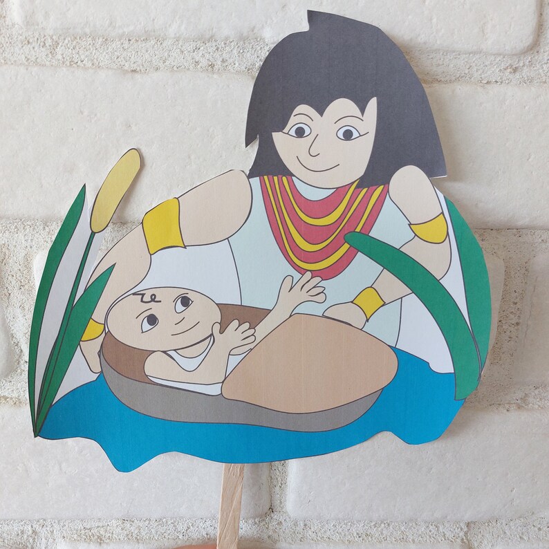 Printable Passover Puppets Characters and Ten Plagues - Etsy