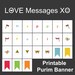 Happy Purim Banner, Printable, Jewish Celebration, פורים שמח, Jewish ...