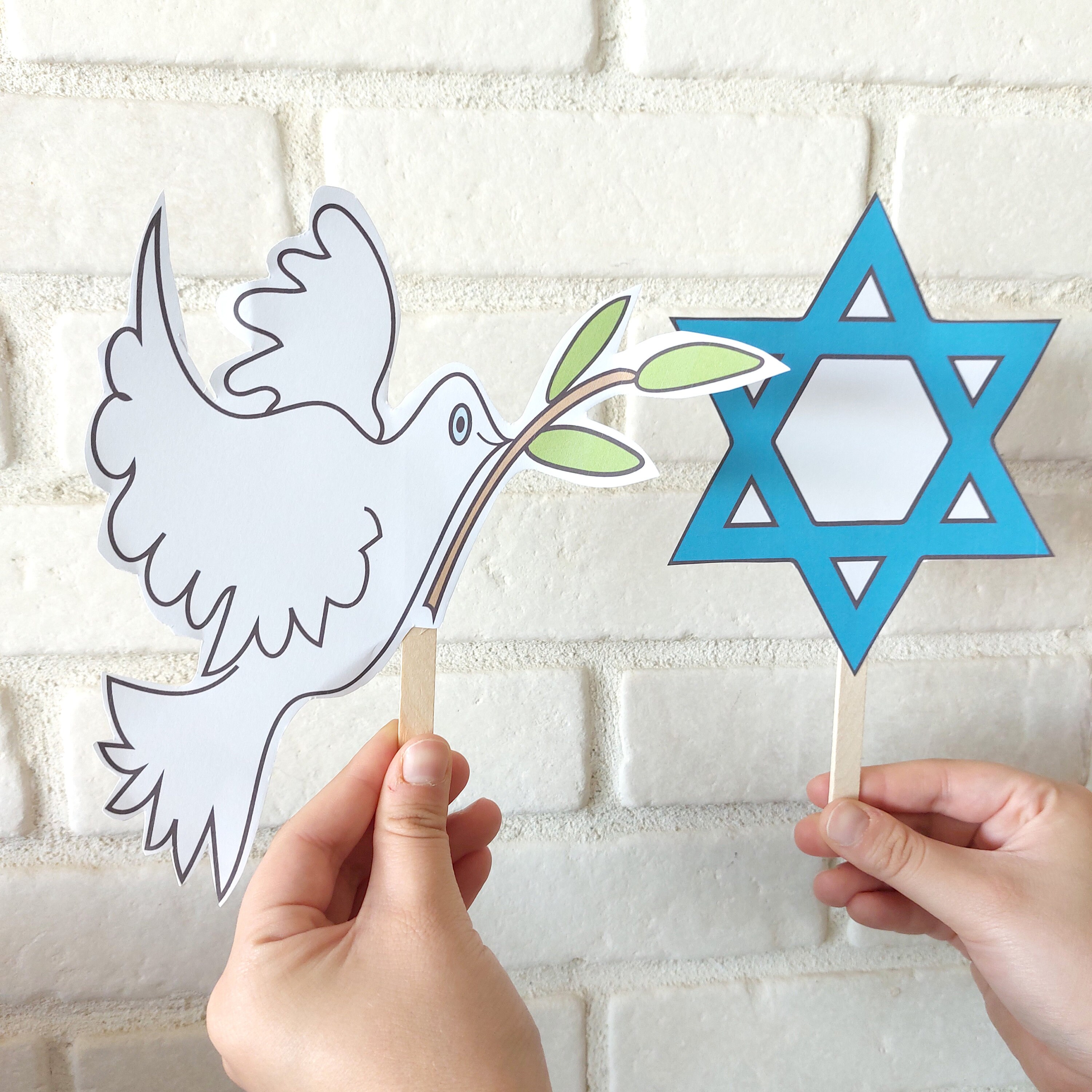 10 Rosh Hashanah Printable Puppetsinstant Download Stick - Etsy