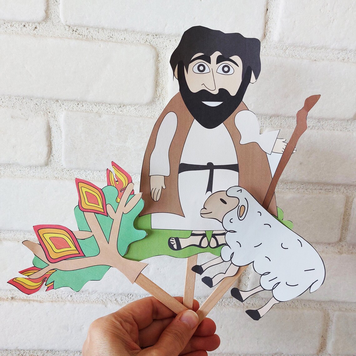 Printable Passover Puppets Characters and Ten Plagues - Etsy