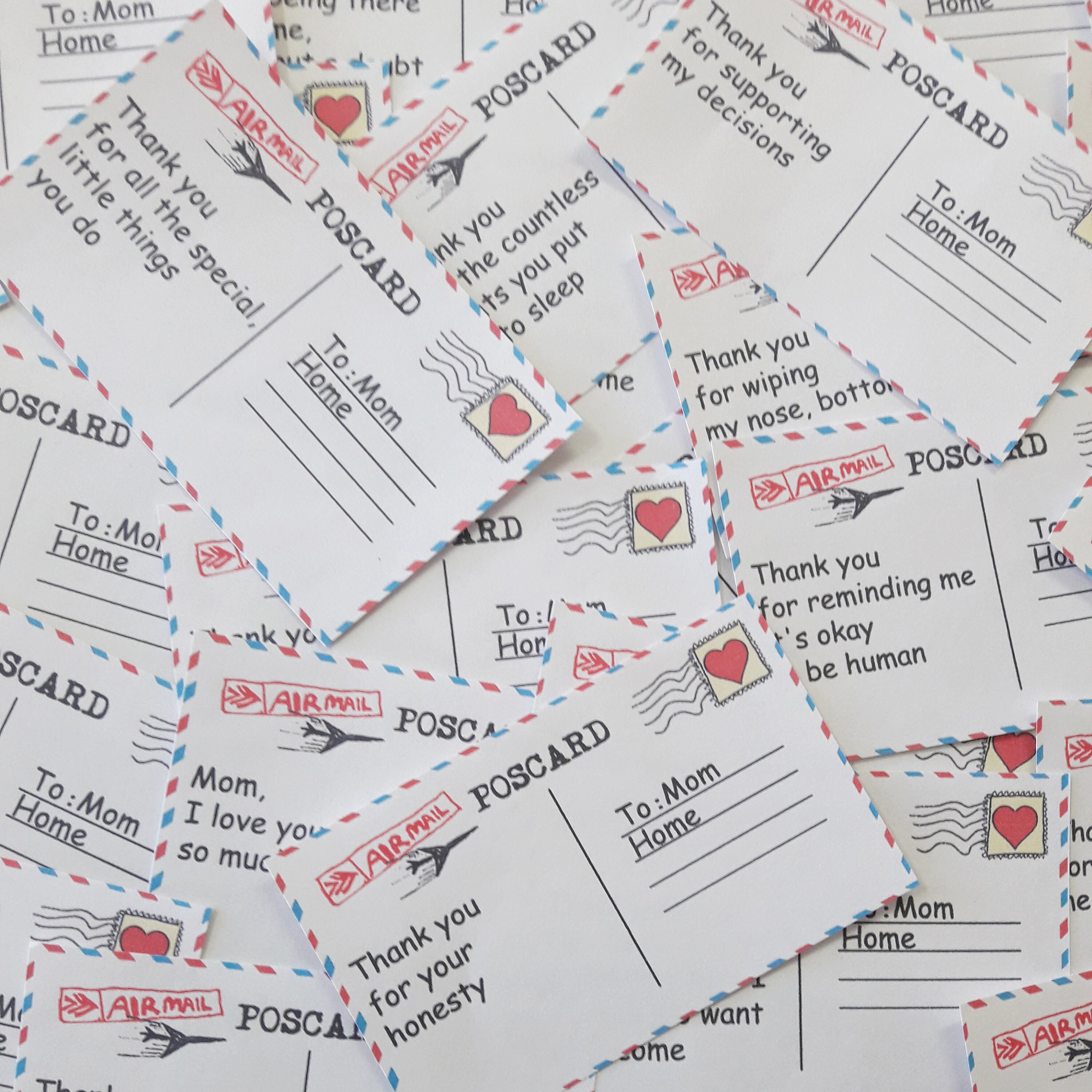 Thank You Mom, DIY, Printable,thank You Cards,mothers Day Card, Mother ...