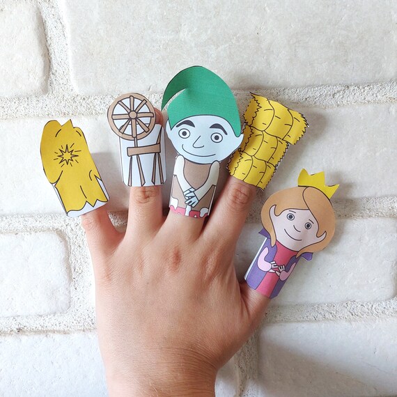 Rumpelstiltskin Printable Finger Puppets Activity Cut and - Etsy