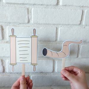 10 Rosh Hashanah Printable Puppets,instant Download, Stick Puppets ...