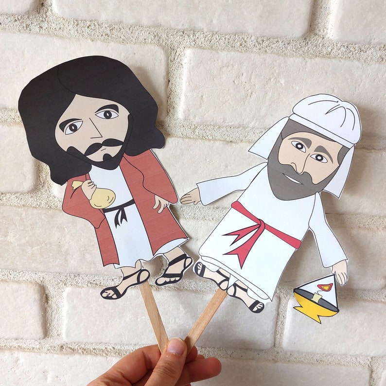 Easter Story Puppets for Kids Instant Download Bible Story - Etsy