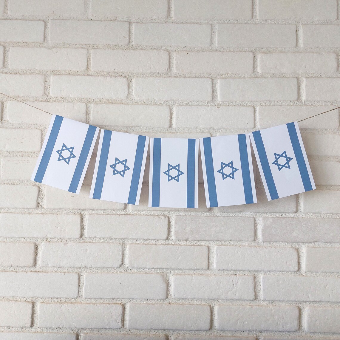 Printable Israel Flag Vertical Flag Horizontal Flag PDF - Etsy