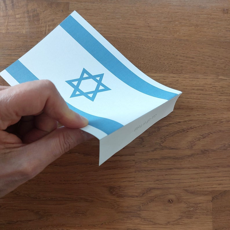 Printable Israel Flag Vertical Flag Horizontal Flag PDF - Etsy