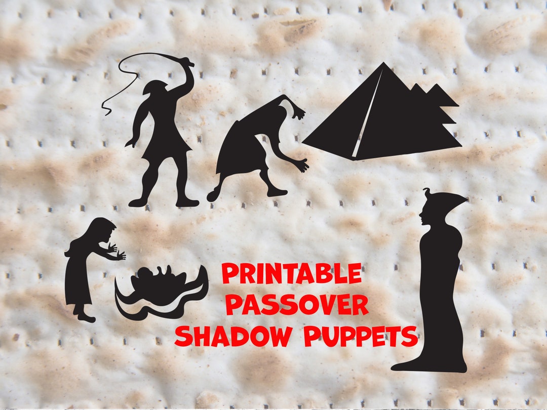 Printable Passover Shadow Puppets, Instant Download, Ten Plagues ...