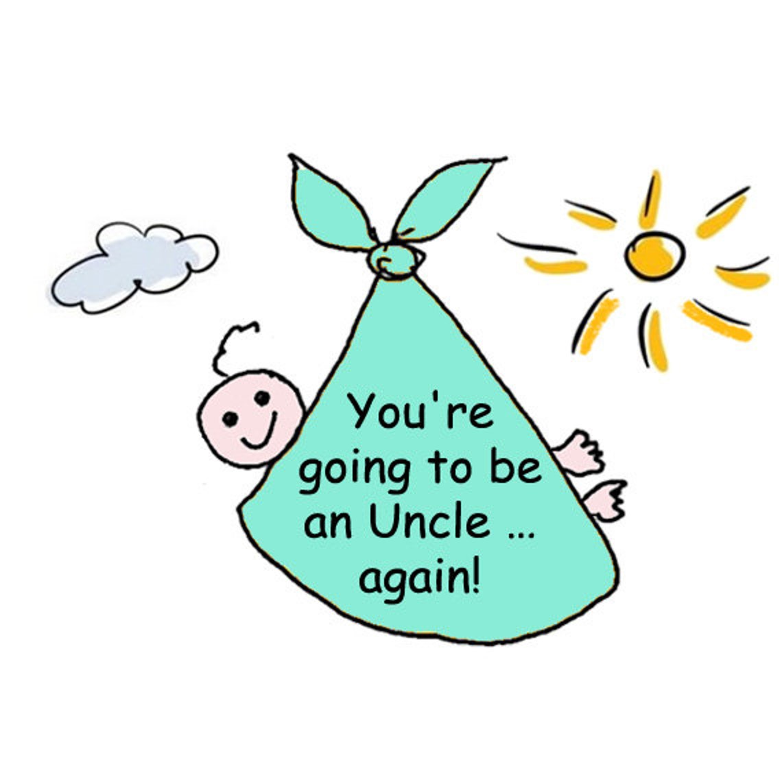 Uncle to Be Uncle Announcement Pregnancy Reveal Card for - Etsy Israel