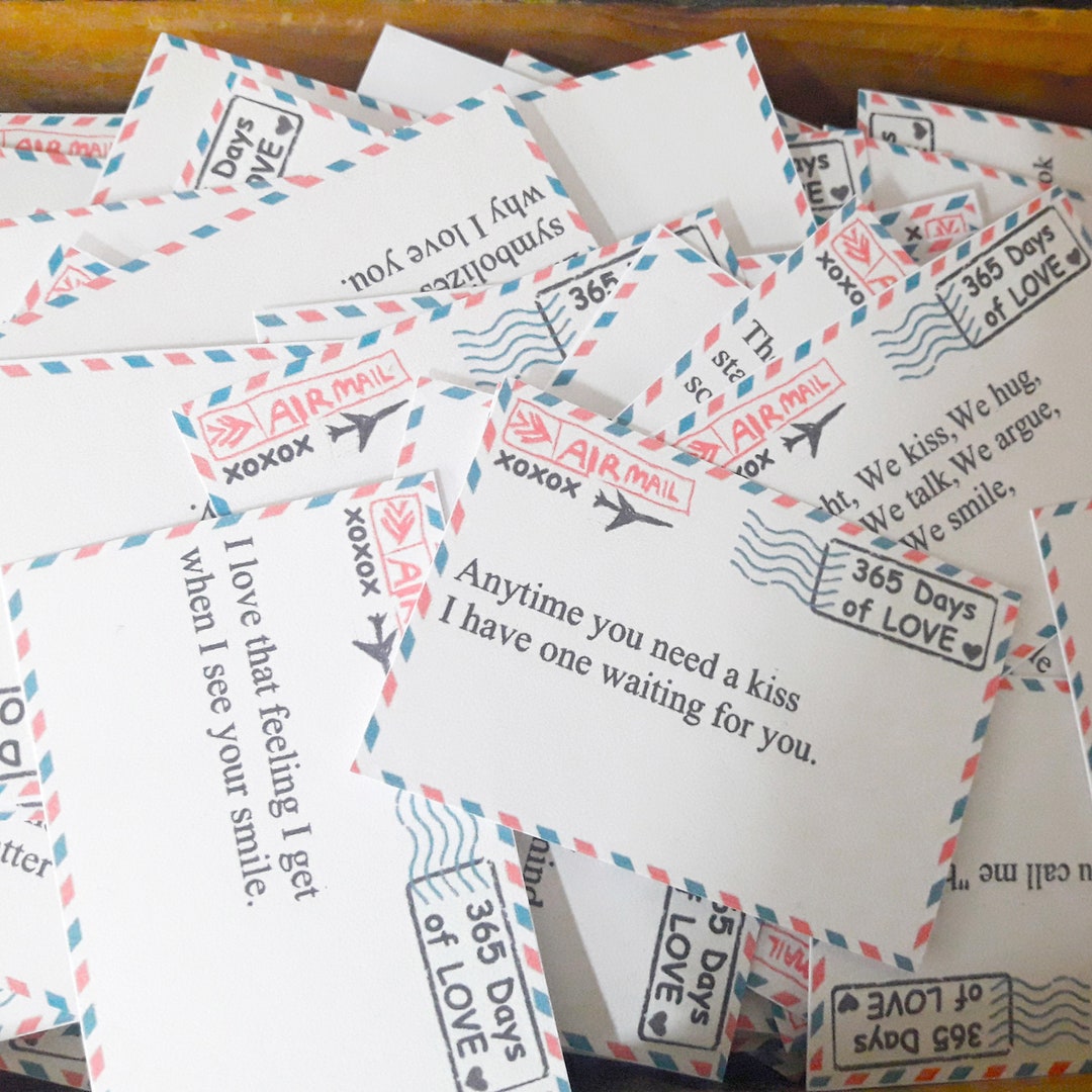 Thoughtful Little Love Notes Long Distance Relationship Card, Editable ...